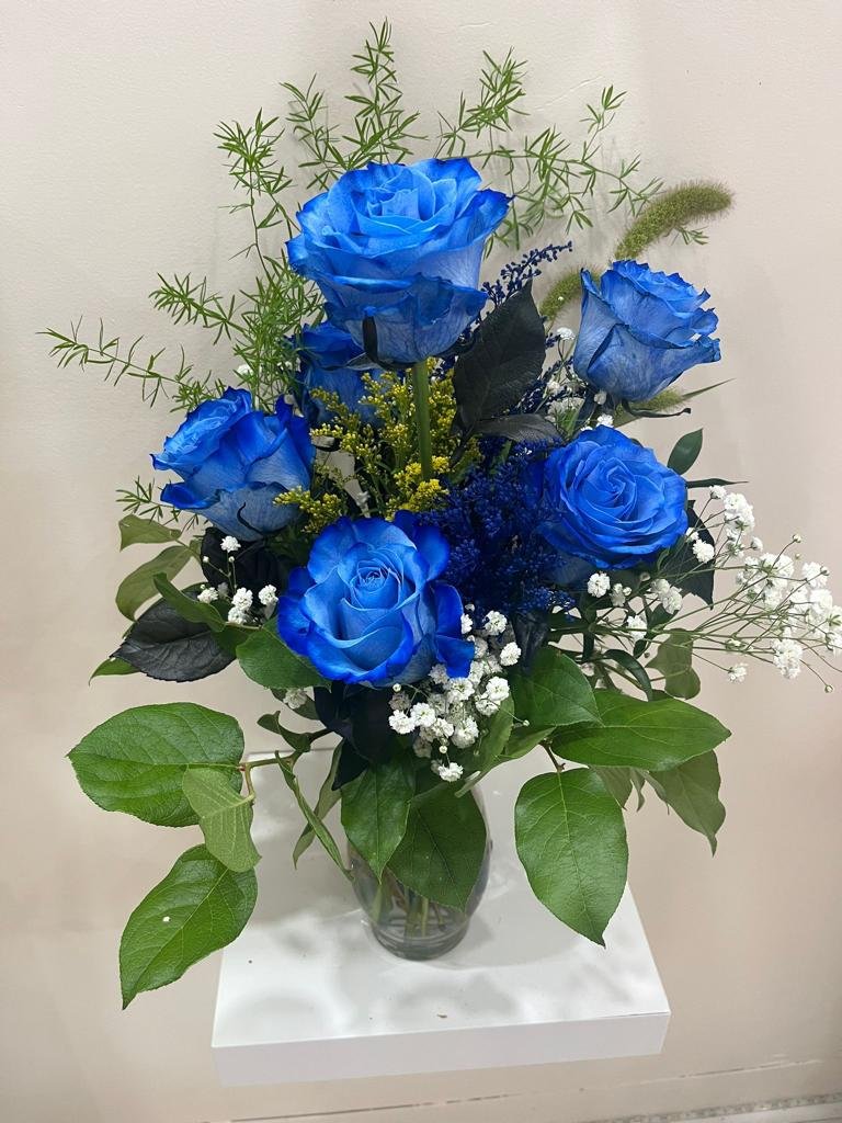 Six Roses arrangement - Tina's 4Ever Flowers